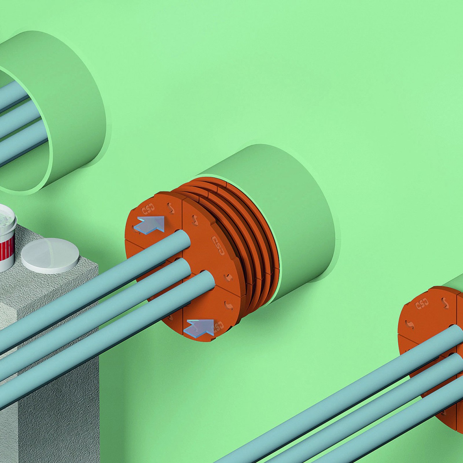 Slipsil Sealing Plugs & Collars | CSD Sealing Systems